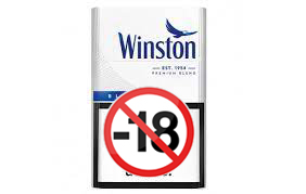 Cigarettes paquets :: Winston Blue Box